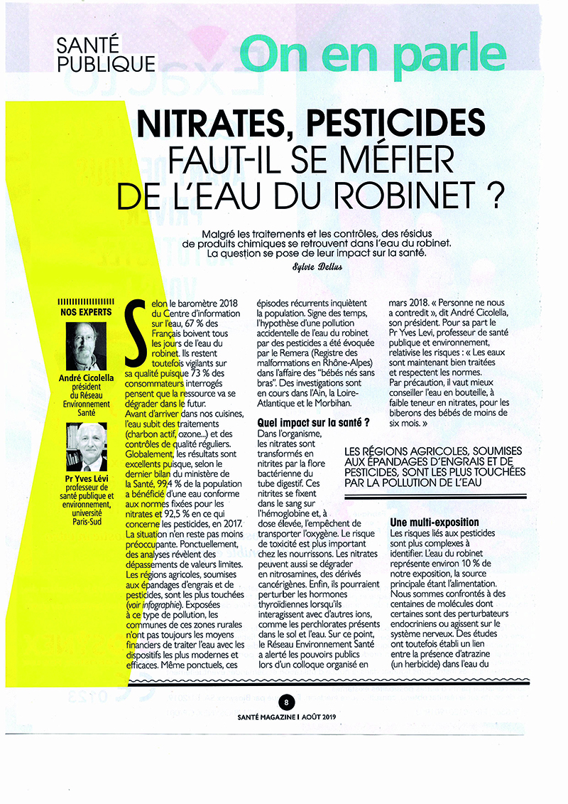 Revue de Presse - Réseau Environnement Santé